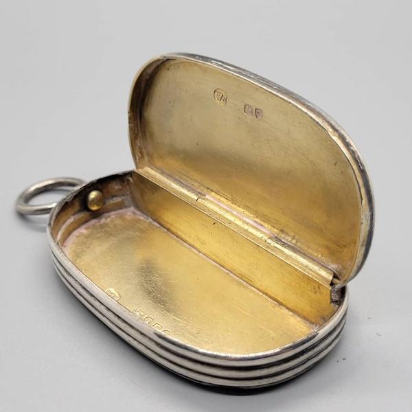 END OF MONTH AUCTION Sterling silver Victorian pill box London 1878 ...